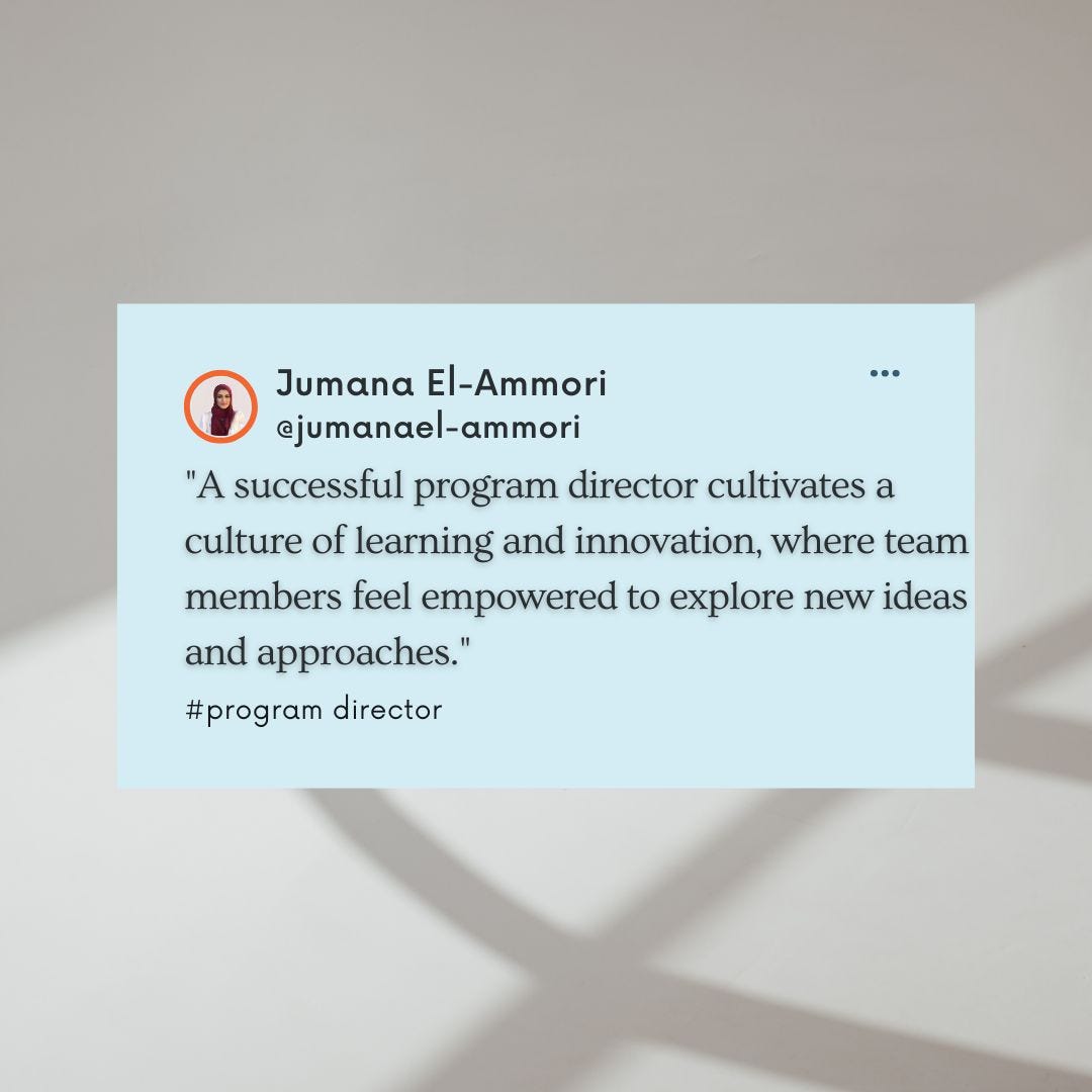 Jumana El-Ammori: Strategic Planning and Execution for Program ...