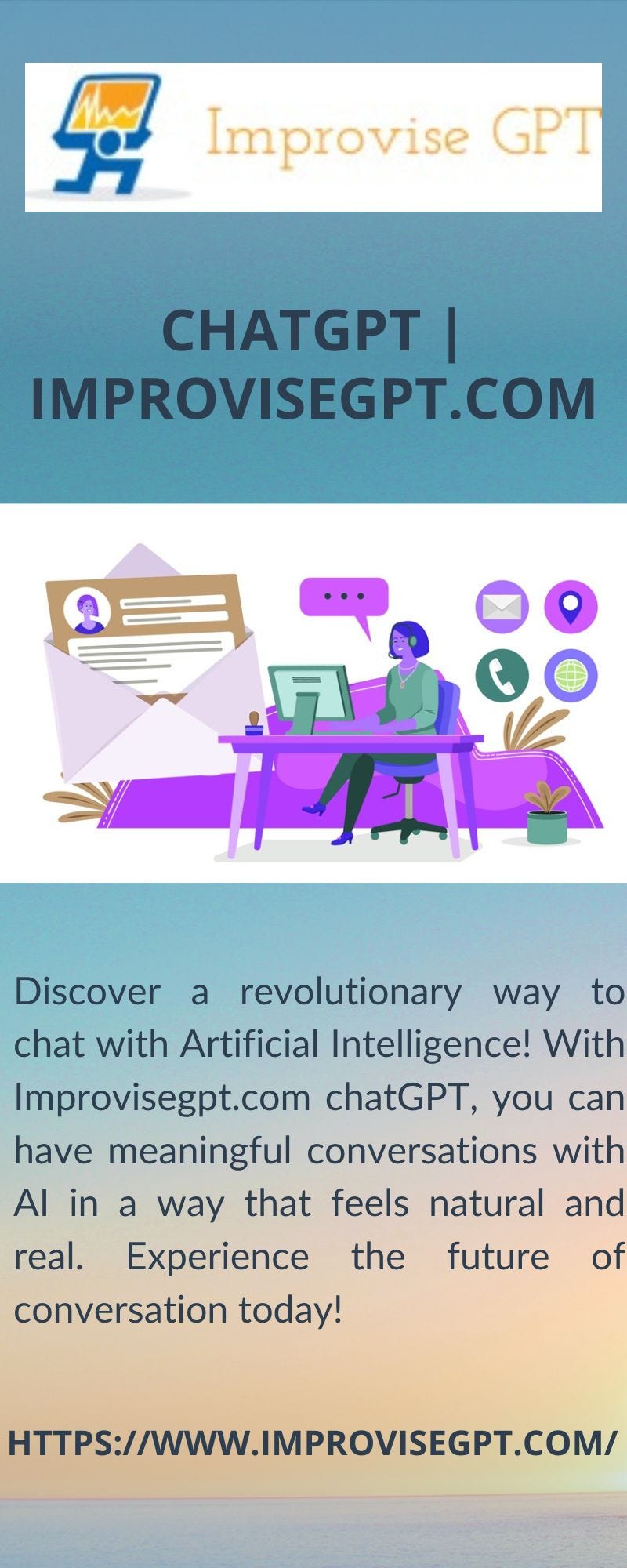 Chatgpt | Improvisegpt.com Discover a revolutionary way to chat with Artificial Intelligence ...