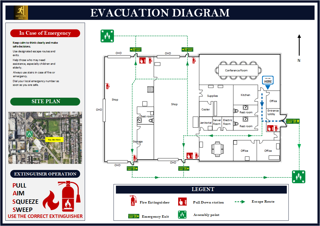 Evacuation Diagram. 🧭 Evacuation Diagrams: Your First Line… | by Irfan ...