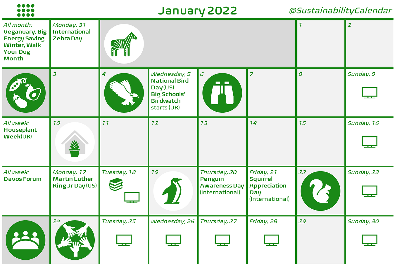 Sustainability Calendar — What’s Happening in July 2021? | by Kevin ...
