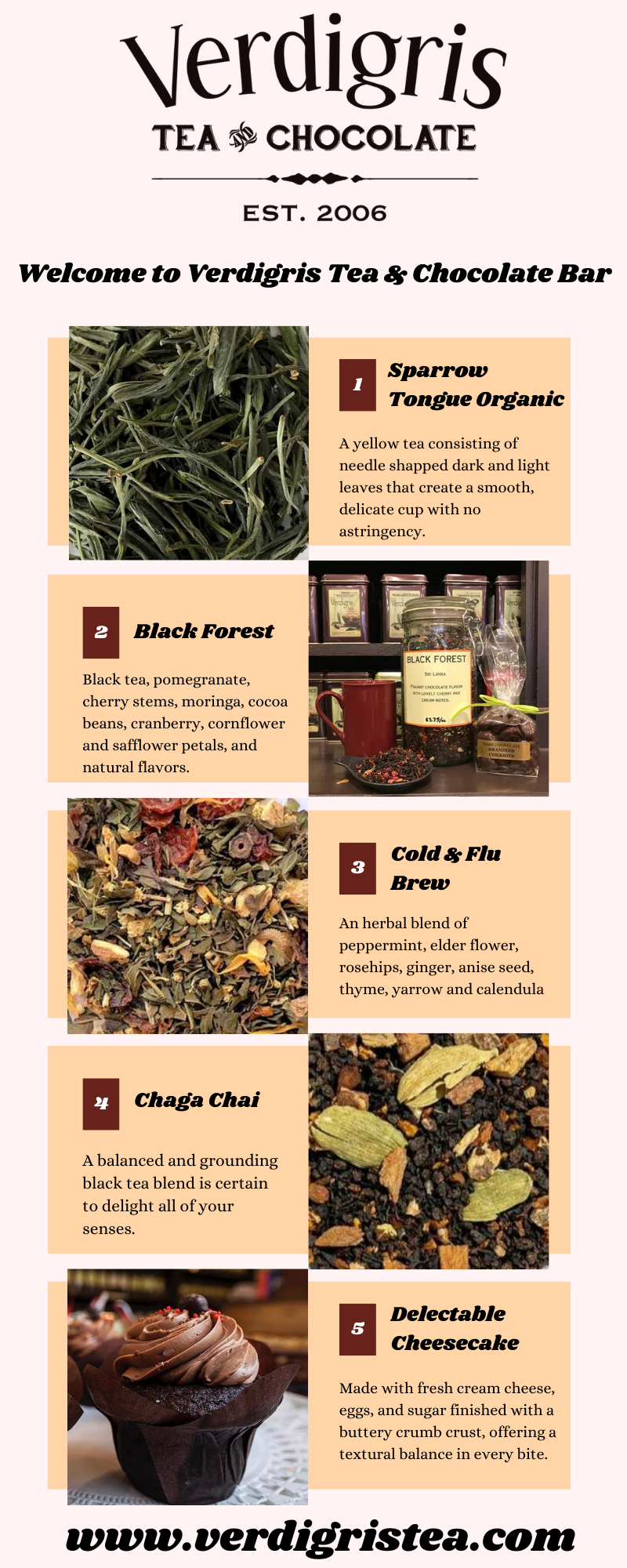 Black Forest Tea — Verdigris Tea & Chocolate Bar - Verdigris Tea ...