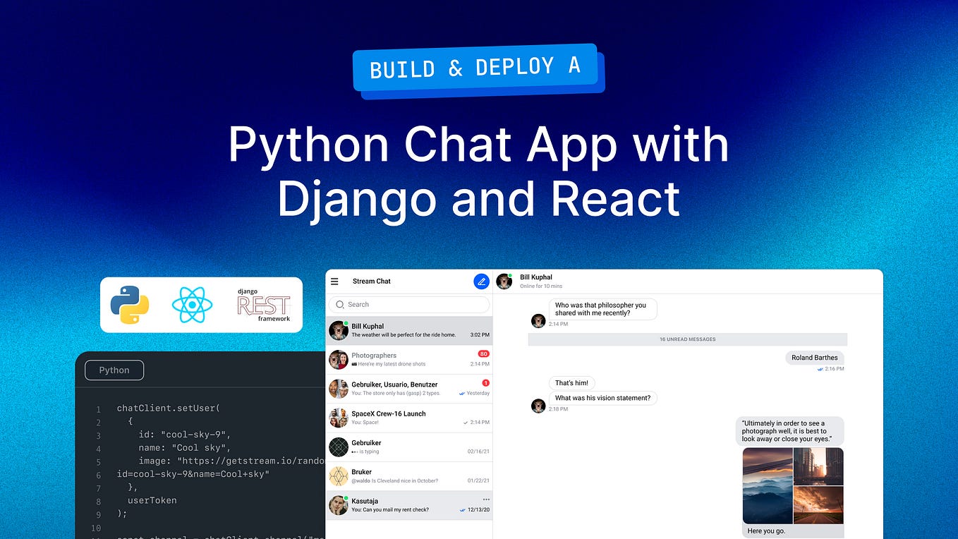 Building a Real-Time Chat Application with Django, Channels, and User Authentication | by Chetan ...