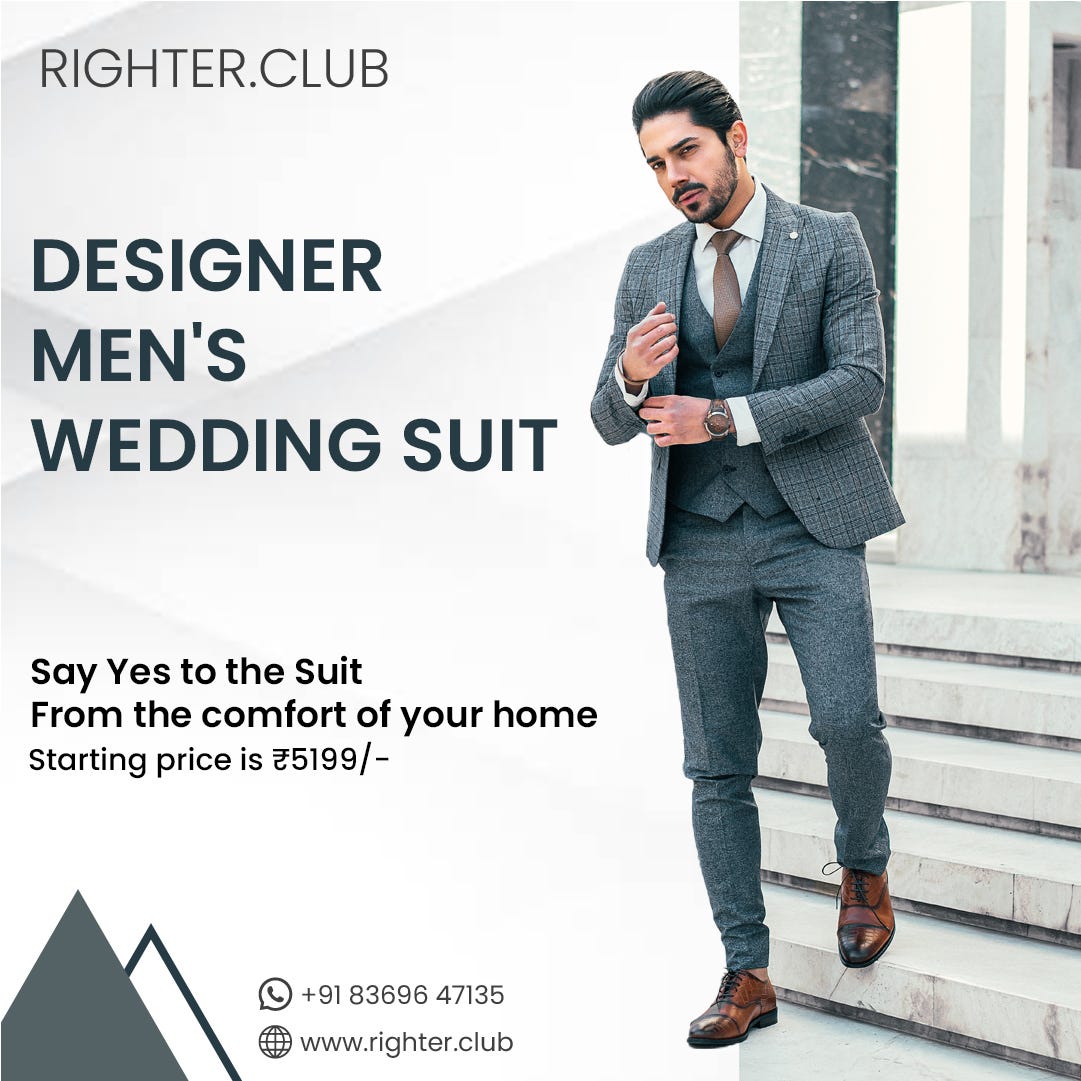 Wedding Suit Design For Man - Righterclub - Medium