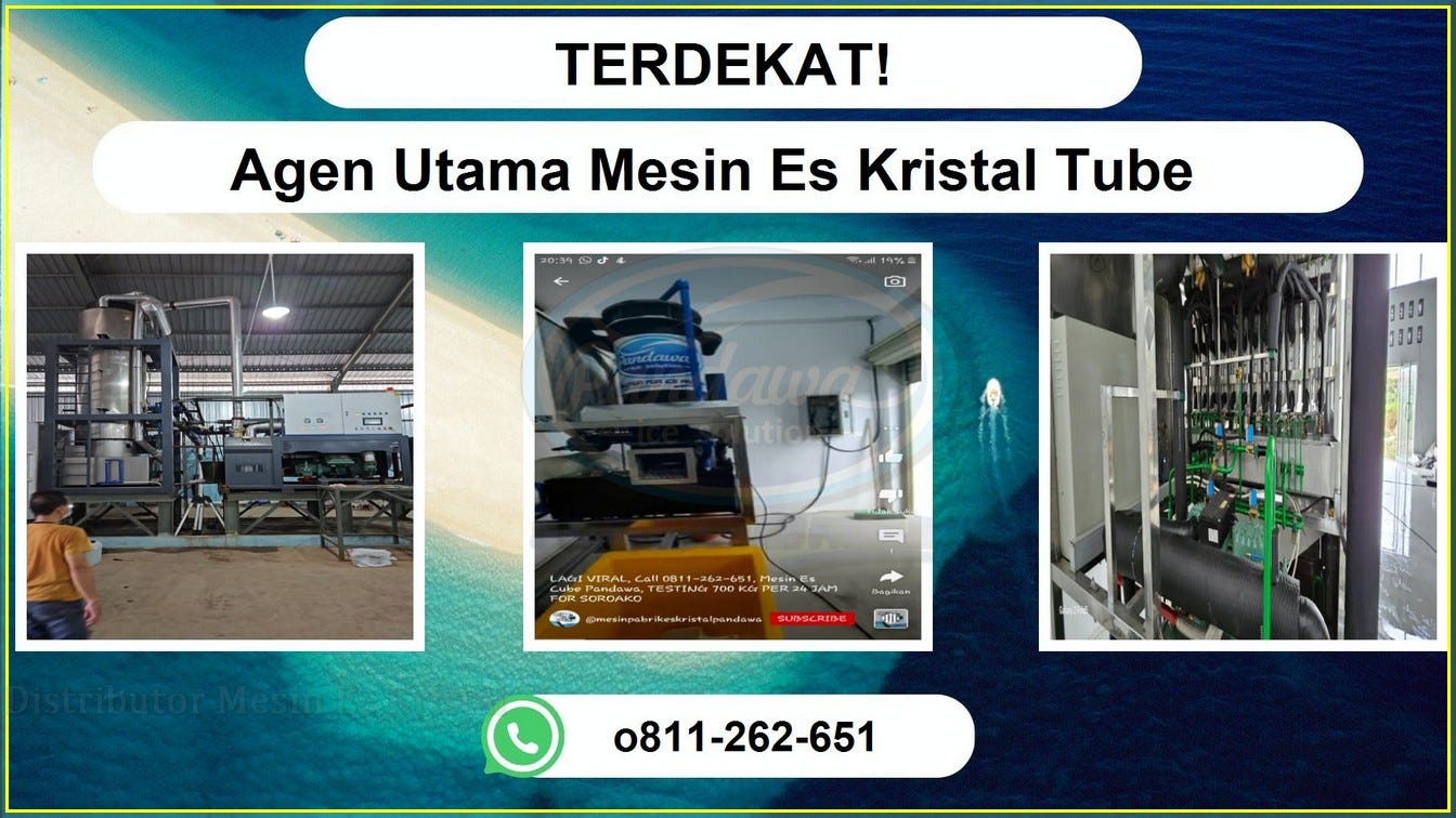 INOVATIF Vid Call 0811–262–651, Distributor MESIN Es Kristal Aceh ...