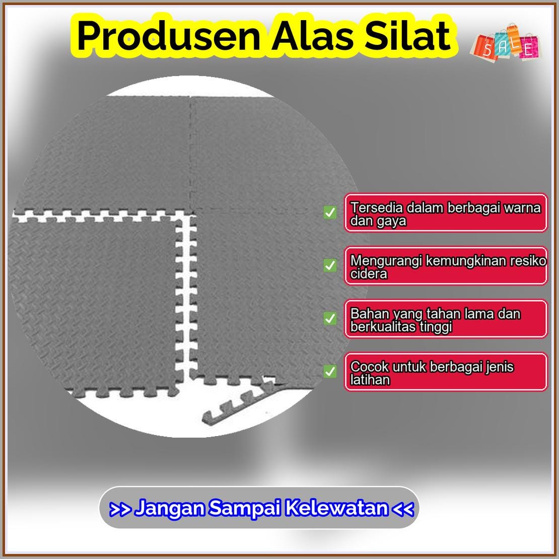 Harga Matras Tatami Karate Satu Set - Alat Lompat Tinggi - Medium