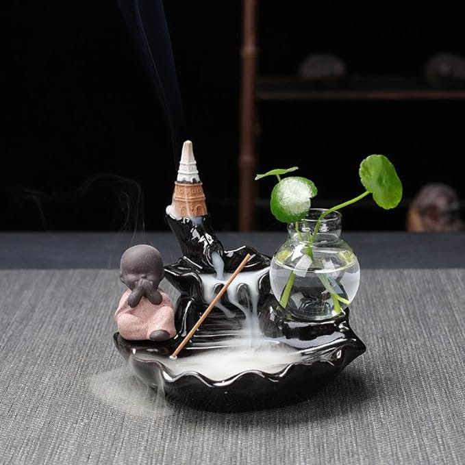 The Little Monk Incense Stick Holder (Green) - Utopiallc - Medium