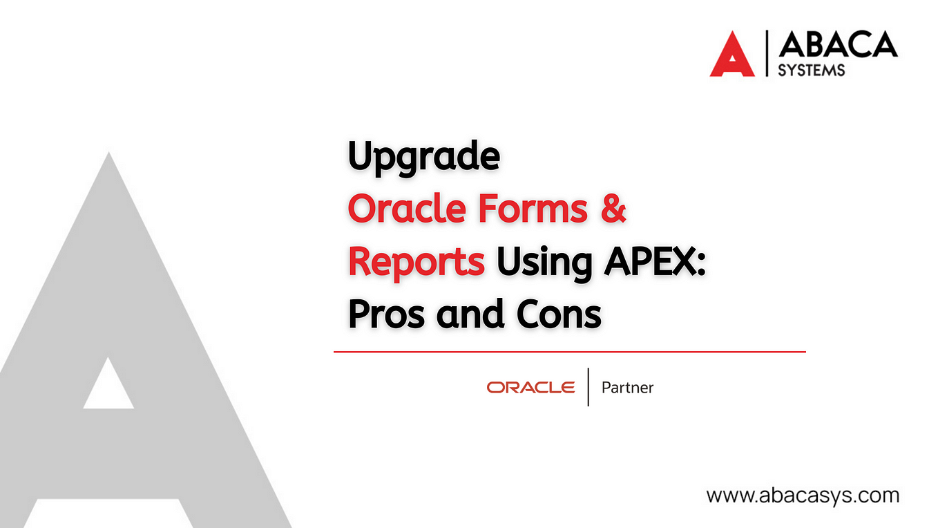 Oracle Apex Application Development Services Abacasys Medium
