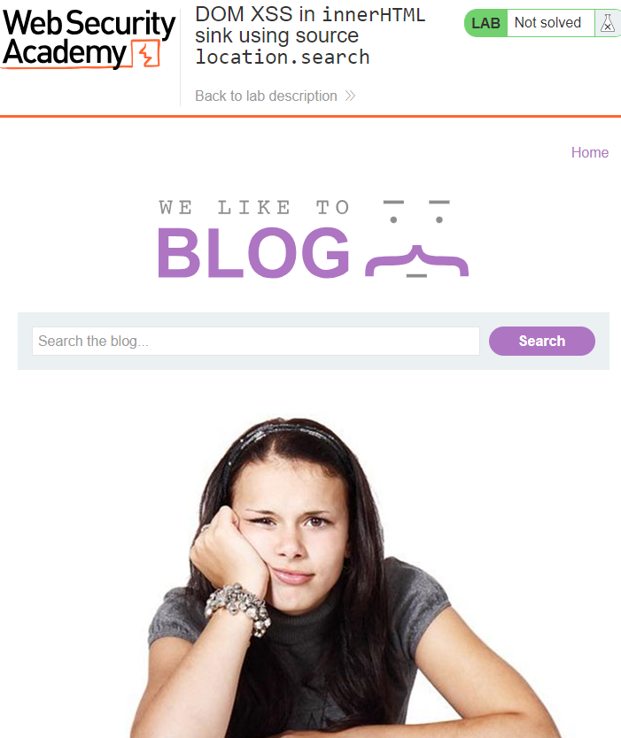 PostSwigger | write-up: DOM XSS in document.write sink using source location.search | by Ayşe ...