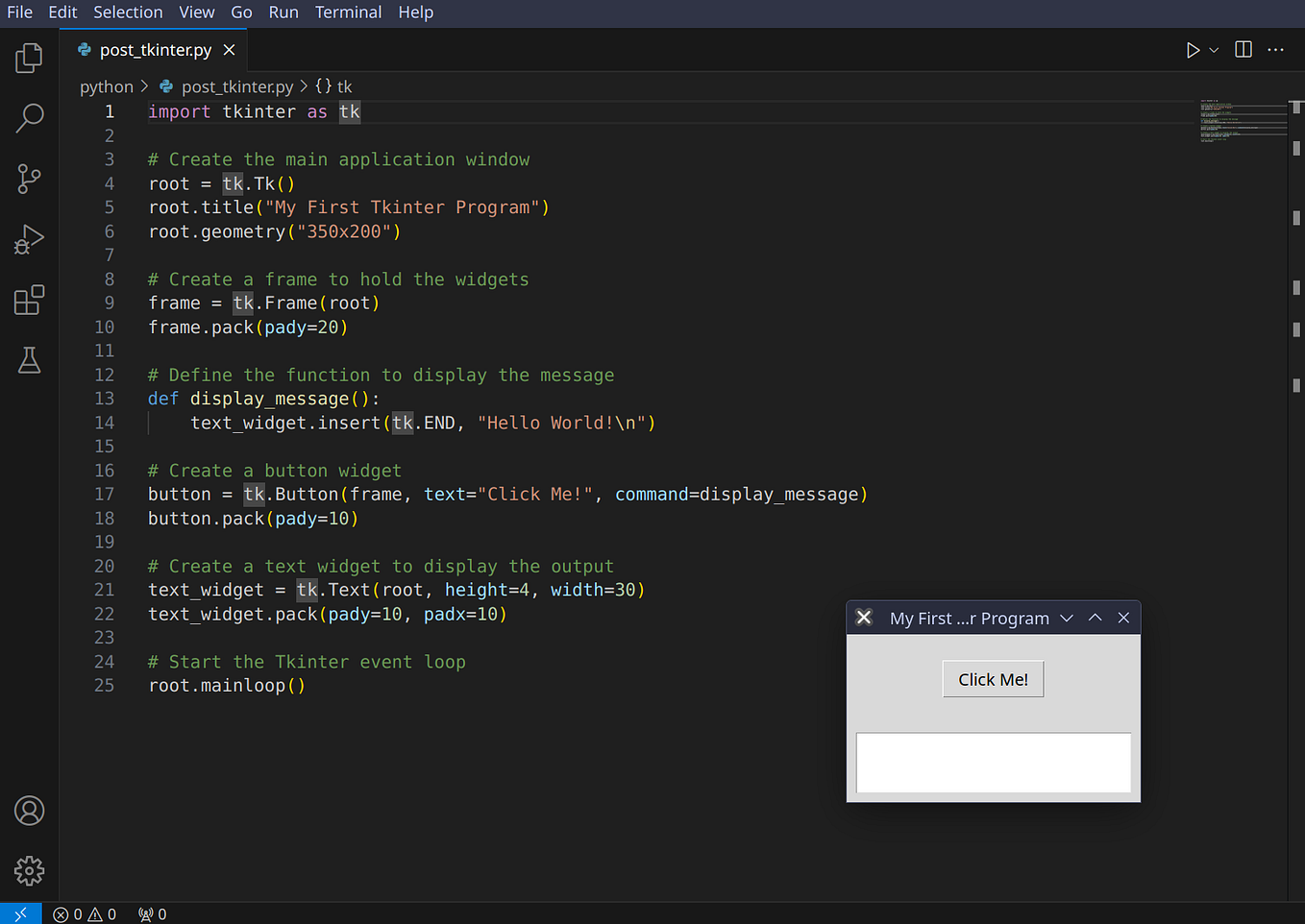 สร้าง GUI สำหรับ Python โดยใช้ Tkinter | by Kritthanit Malathong | Medium