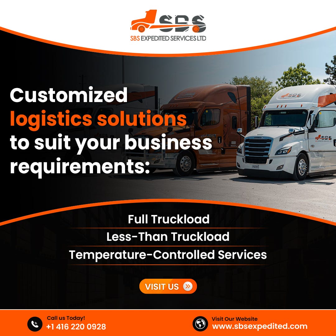 SBS Expedited: Leading the Way in Reliable and Efficient Transportation Services in Canada | by ...