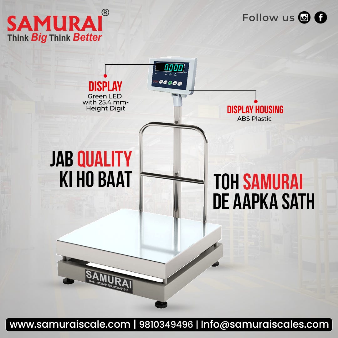 Why Weighing Machines are Important? | by Samurai Scale | Medium