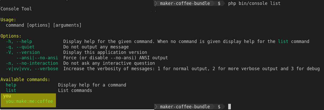 How to create a custom CLI and use it in Symfony (part1) | by TECHNO CRAFT | Medium