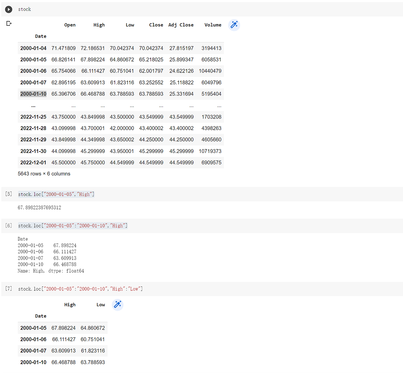 python: at vs loc; iat vs iloc (at;iat 的速度快數倍?) - Data_cky - Medium