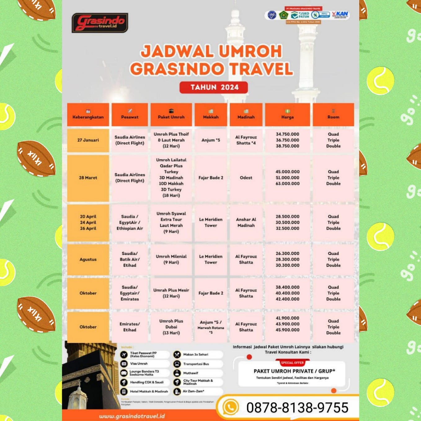 Layanan jadwal umroh januari 2025 Jatimekar (HP 0878-8138-9755) | by ...