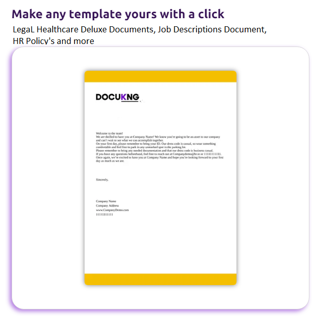HR Policies & LegalDocuments | HR Workflow Template - Docukng - Medium