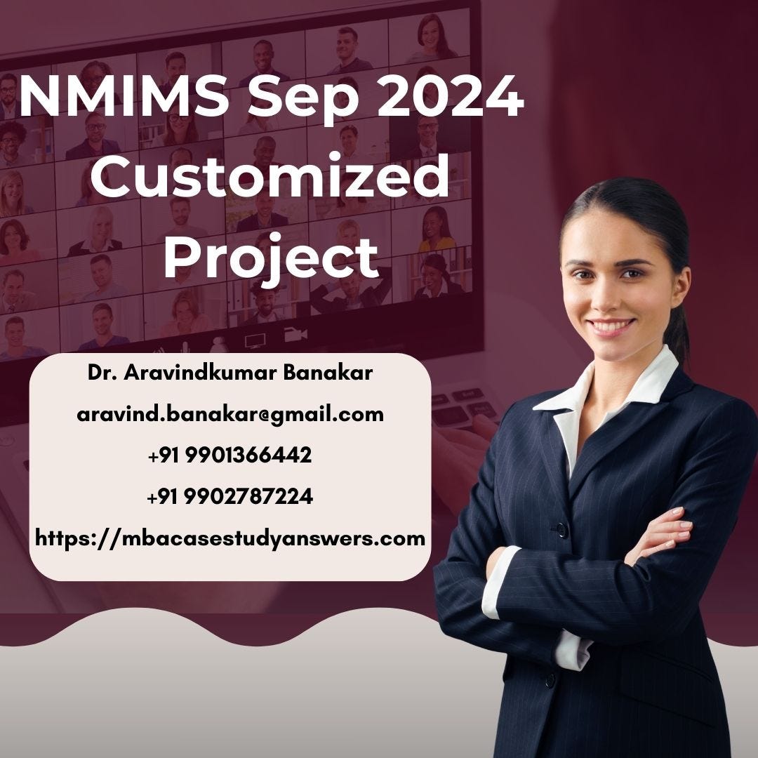 NMIMS Sep 2024 Unique Assignments 5 - Nmimscustomizedassignments - Medium