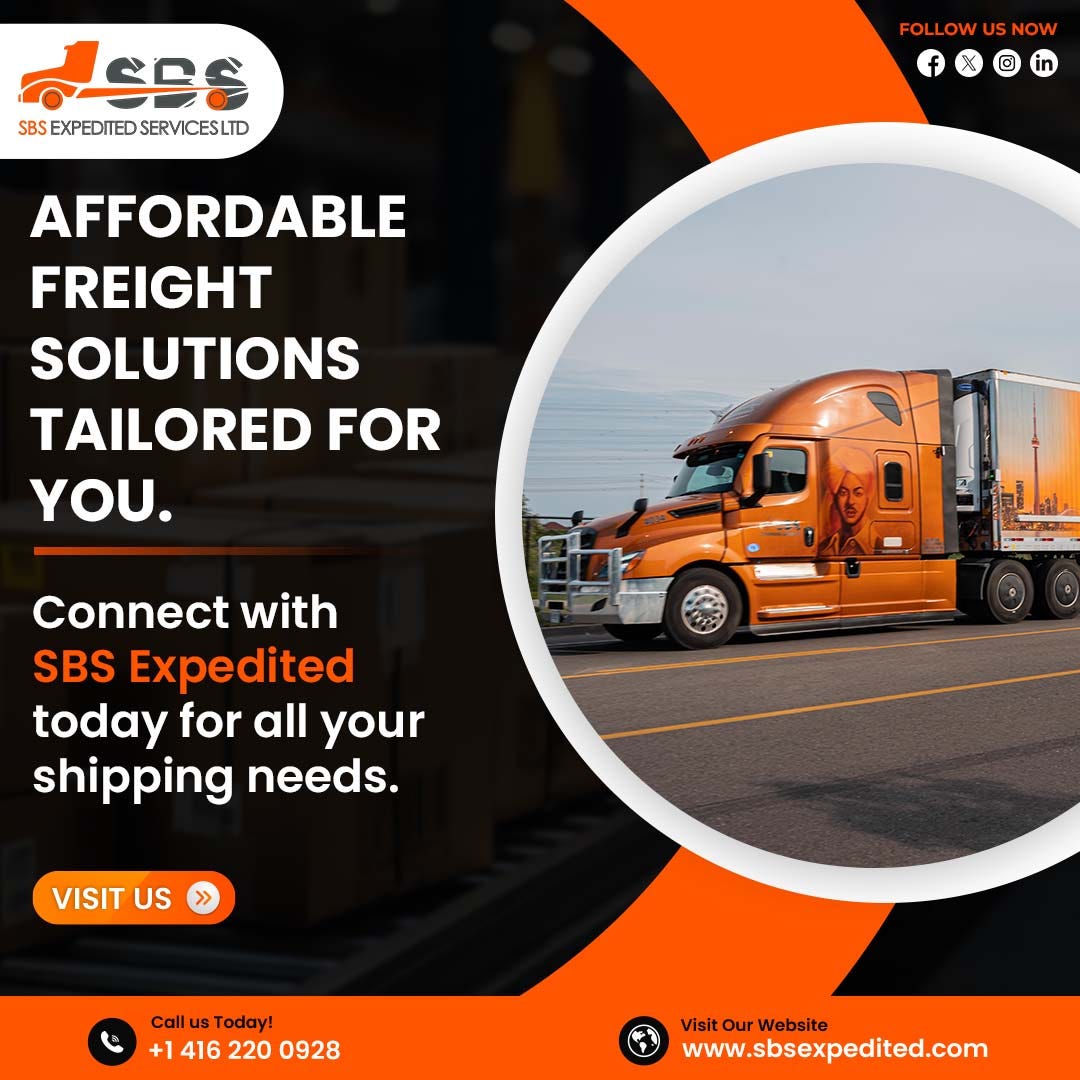 Streamlining Freight Transport: SBS Expedited Leading the Way in Canada | by Anuj Sharma | May ...