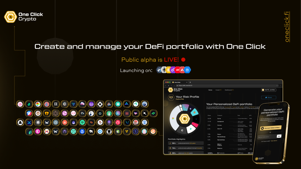 SIMPLIFYING DEFI PORTFOLIO DIVERSIFICATION WITH ONE-CLICK CRYPTO | by Manny Whill | Medium