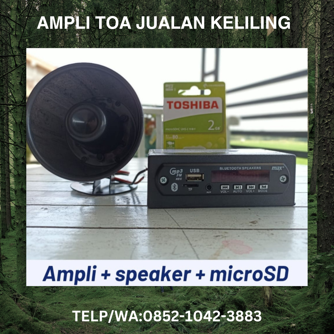 Speaker Ampli Melodi Toa Mini Pengeras Suara Pedagang Jualan Keliling ...