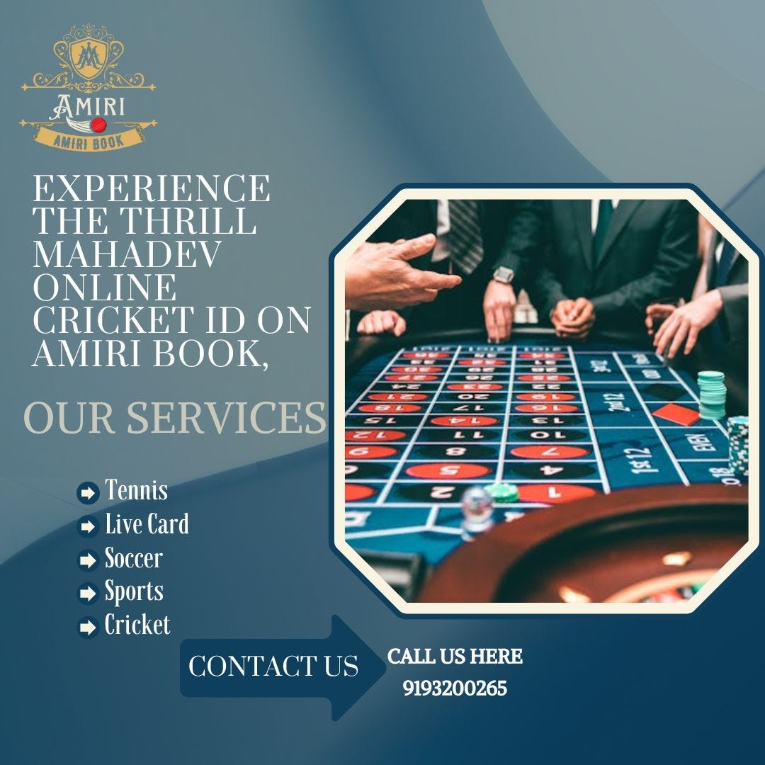 Amiri book Your Premier Destination for Mahadev Book Betting! - Amiri Book - Medium