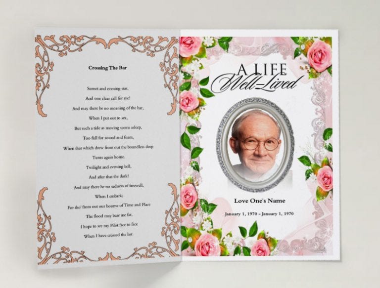 Funeral Program. Funeral programs can be as simple as… | by Jhon Loyd ...