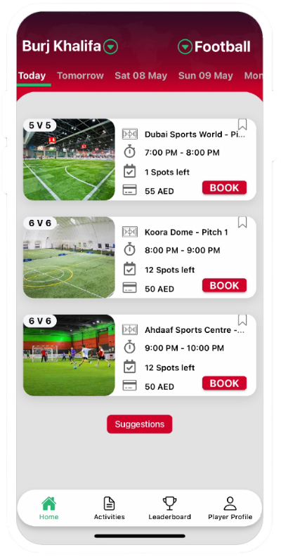 Football in Dubai - Lineup UAE - Medium