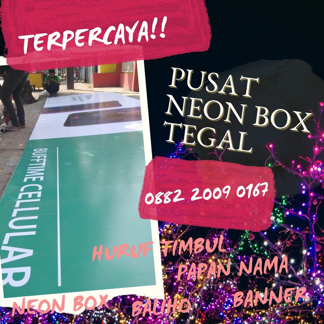 PROMO!! NEON BOX MURAH, HURUF TIMBUL, BALIHO WA 0882 2009 O167 - risma ...