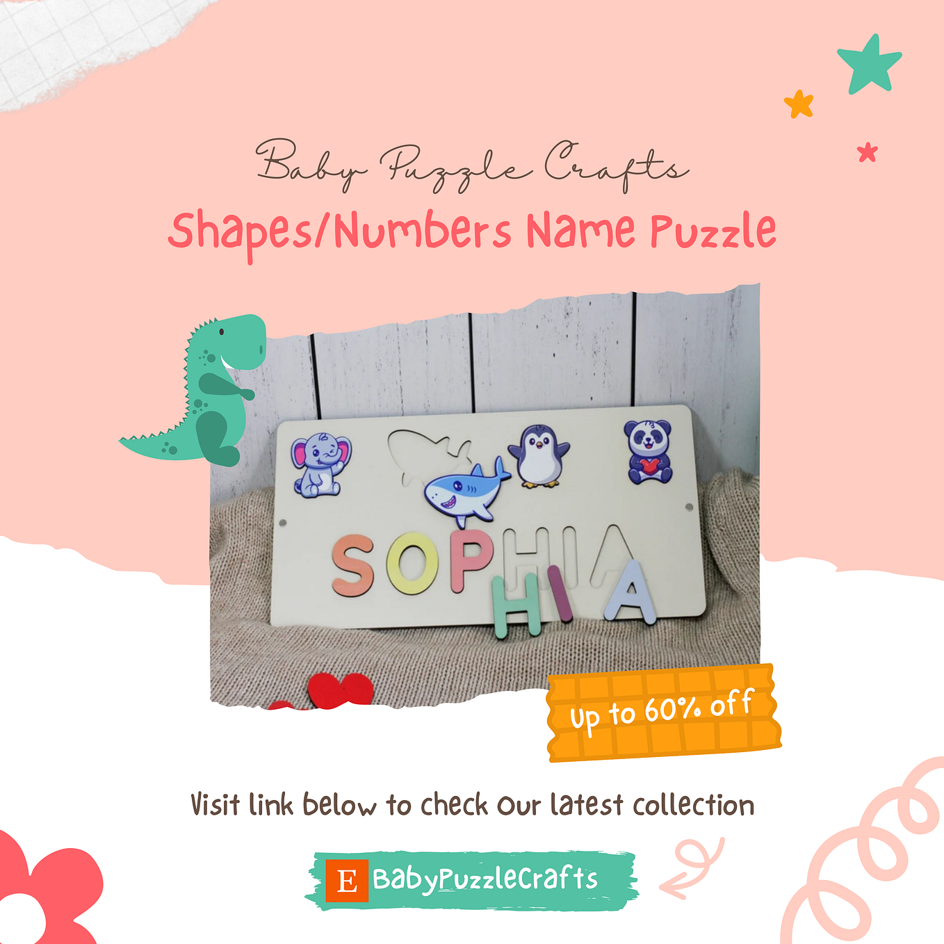 Symbol Name Puzzle - Baby Puzzle Crafts - Medium