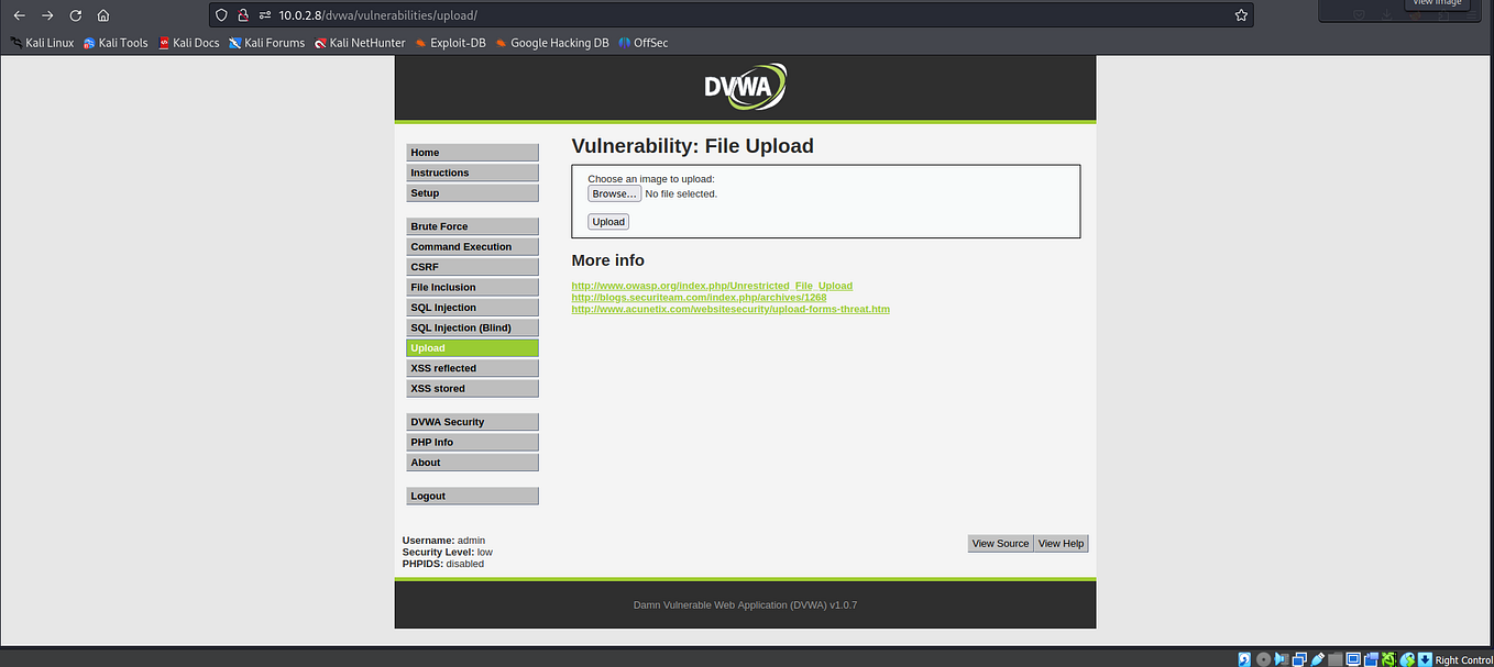 Understanding File Inclusion Attack using DVWA web application. | by ...