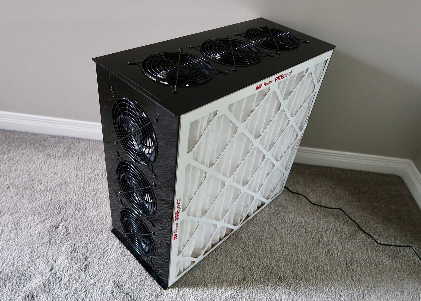 DIY PC Fan Air Purifier with Lights | by Ryan Tennant | Medium