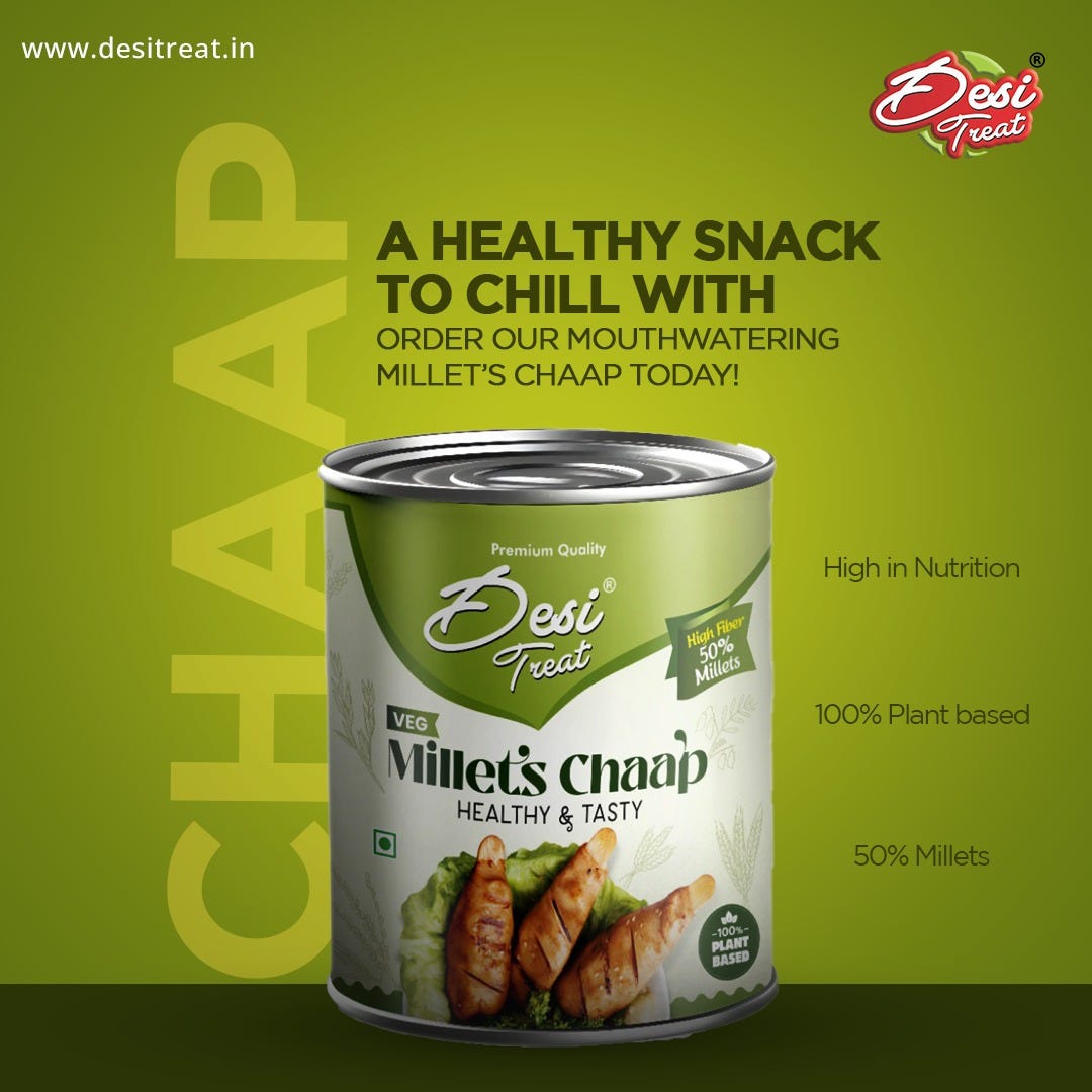 Desi Treat — Veg Millets Chaap - Desi Treat - Medium