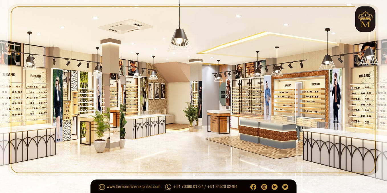 Optical Shop Furniture Design | Modi Optical | Baroda | The Monarch ...