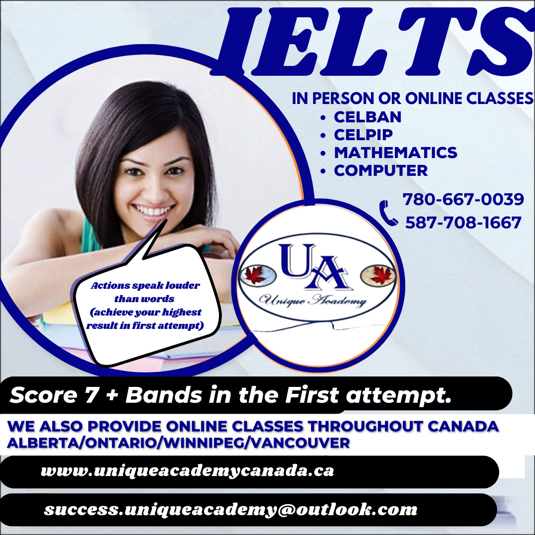 Unique Academy Canada — IELTS preparation Edmonton - uniqueacademy canada - Medium