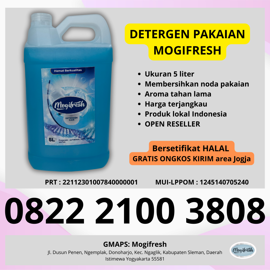 Perizinan Deterjen Laundry Jogja 0822 2100 3808 Mogifresh | by Jual ...