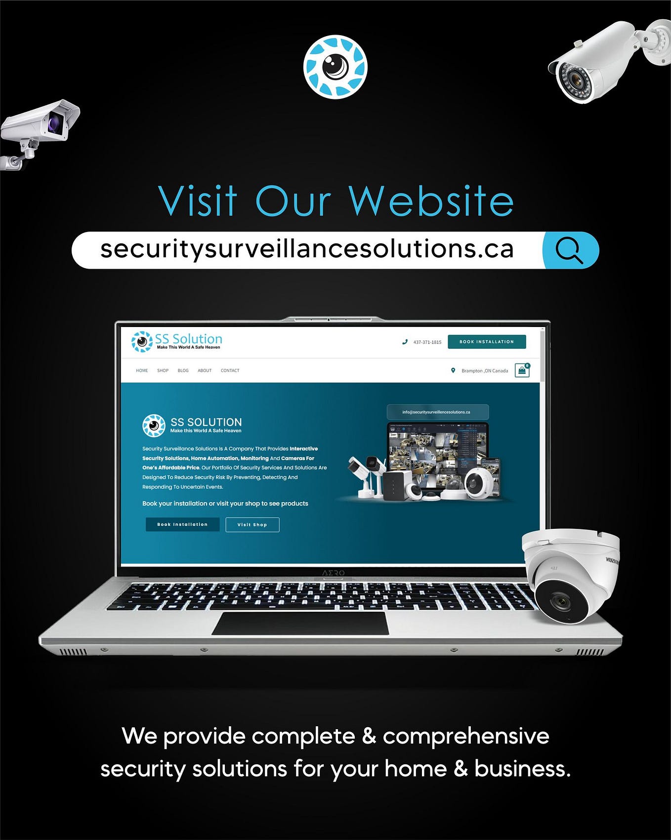 Security Monitoring services in Brampton | Home Alarm | SS Solution ...