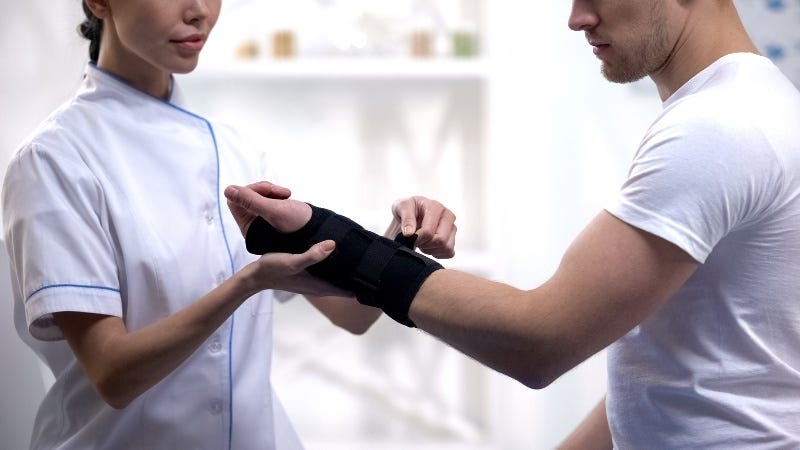 Stukad Hand Eller Benbrott | Octopus Limedic - Handledsskydd - Medium