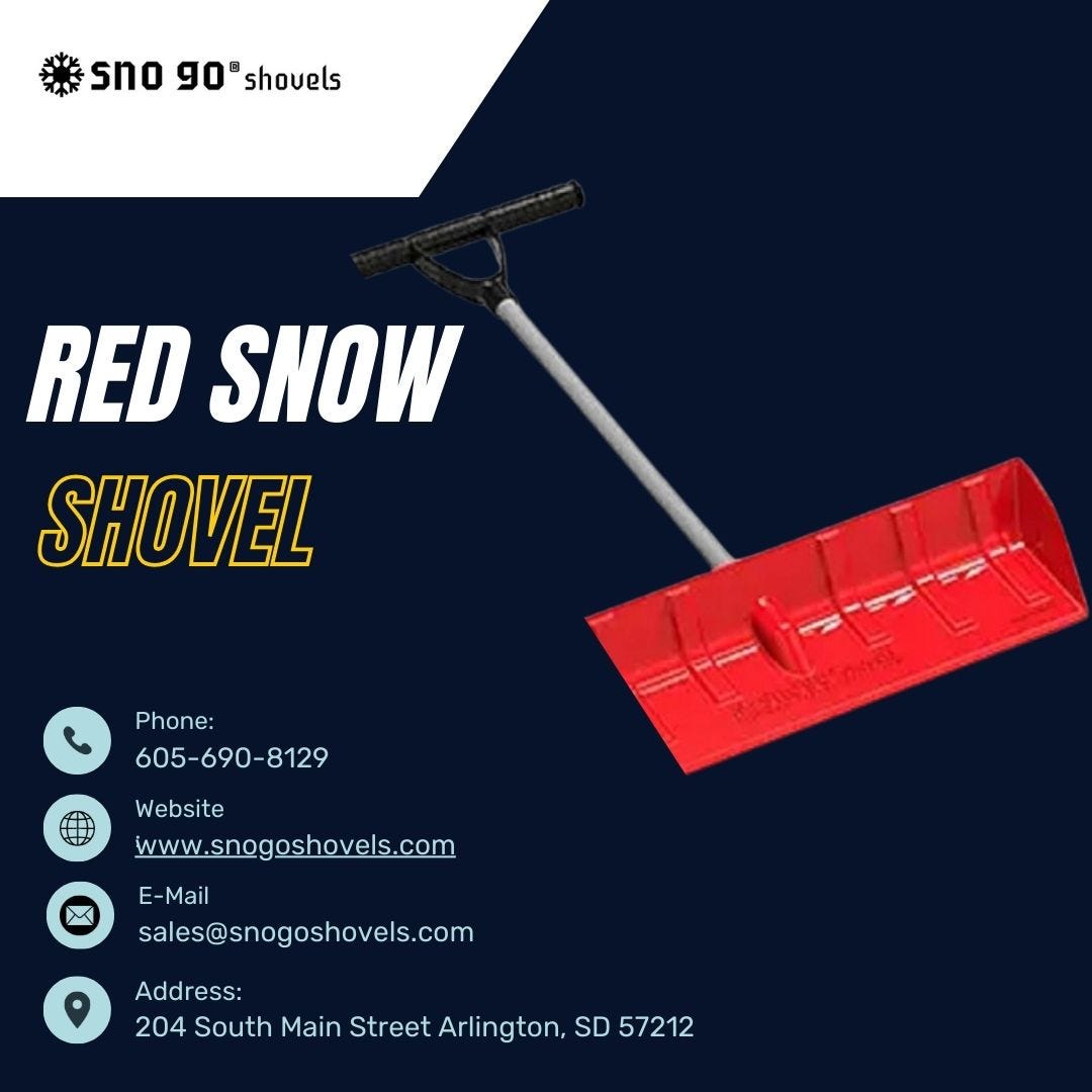 Get Ready for Winter: Red Snow Shovel Now Available on Sno go Shovels ...