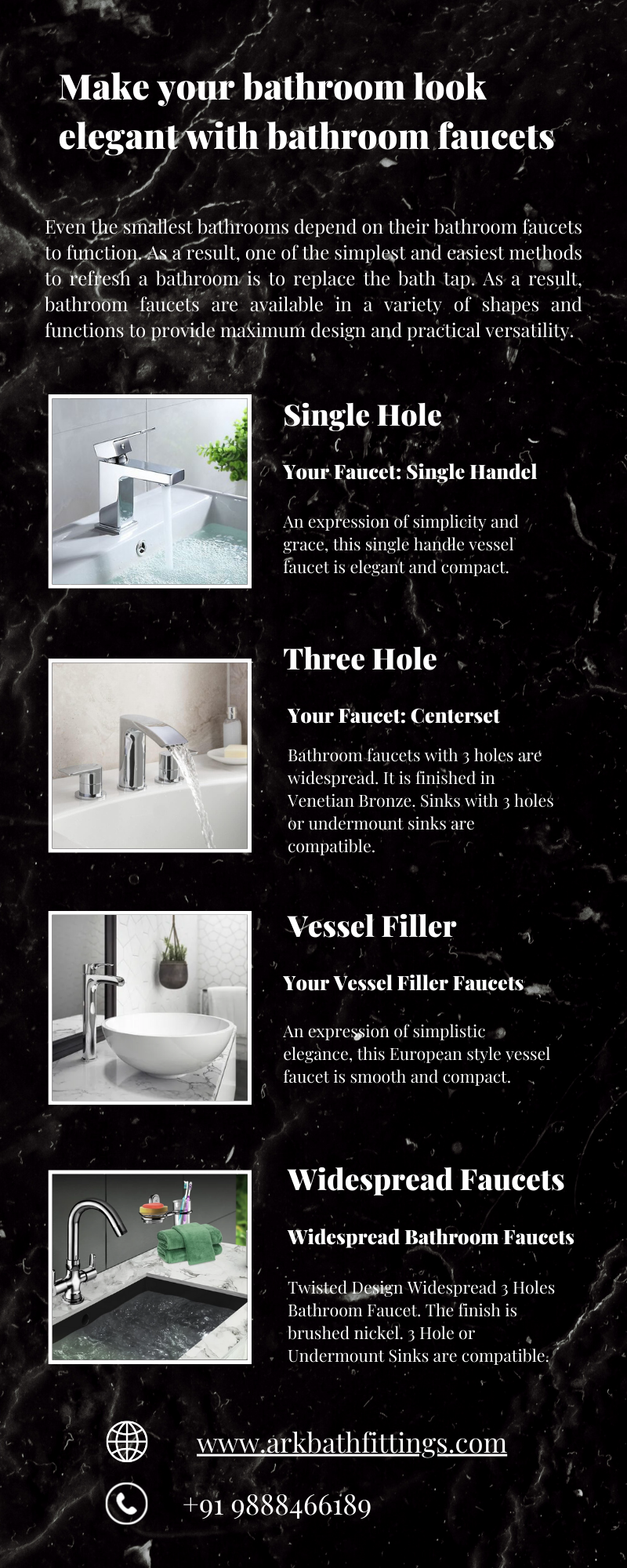 Stylish bathroom fittings will elevate your space - crystal faucets ...