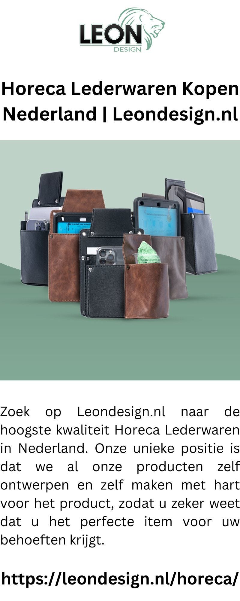 Horeca Lederwaren | Leondesign.nl - Leondesign - Medium