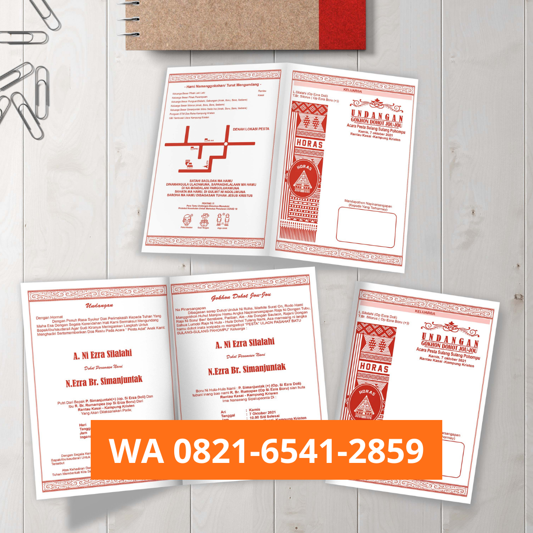 Cetak Undangan Pernikahan Adat Mandailing, Adat Karo di Medan, Adat ...