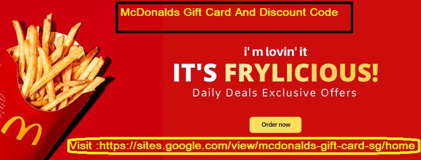 How we get McDonalds Meals Gift Voucher Online? | by McDonald's gift ...