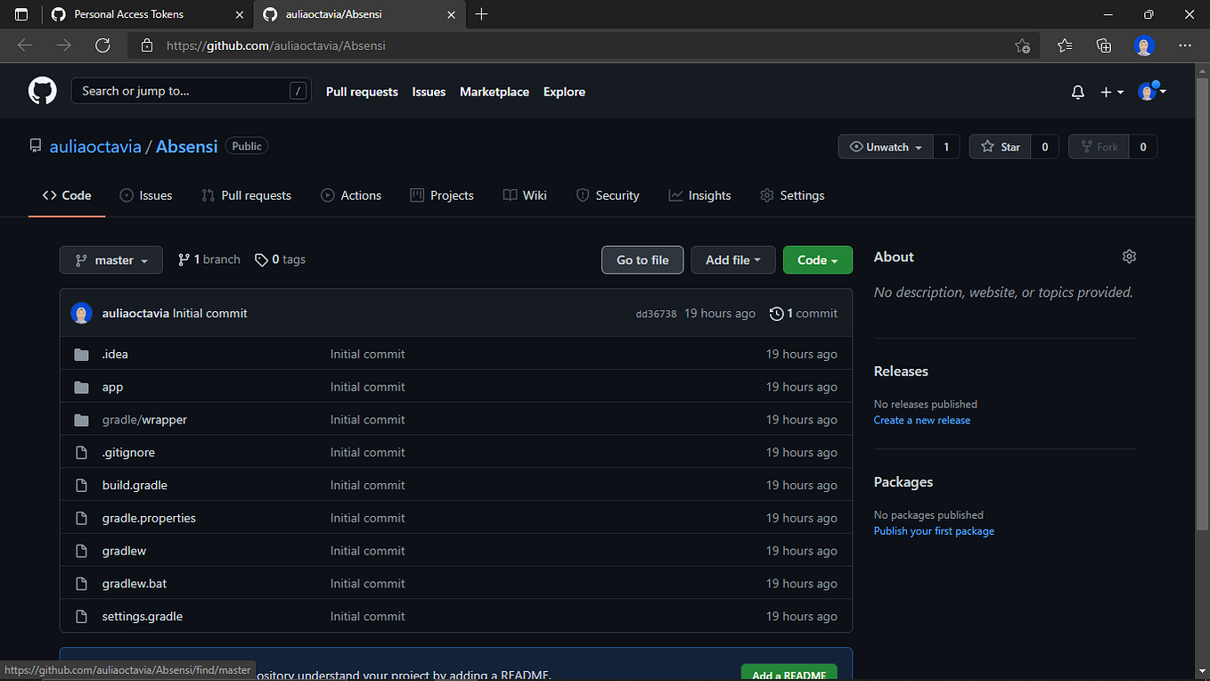 Cara Push Project on GitHub - Aulia Octavia M - Medium