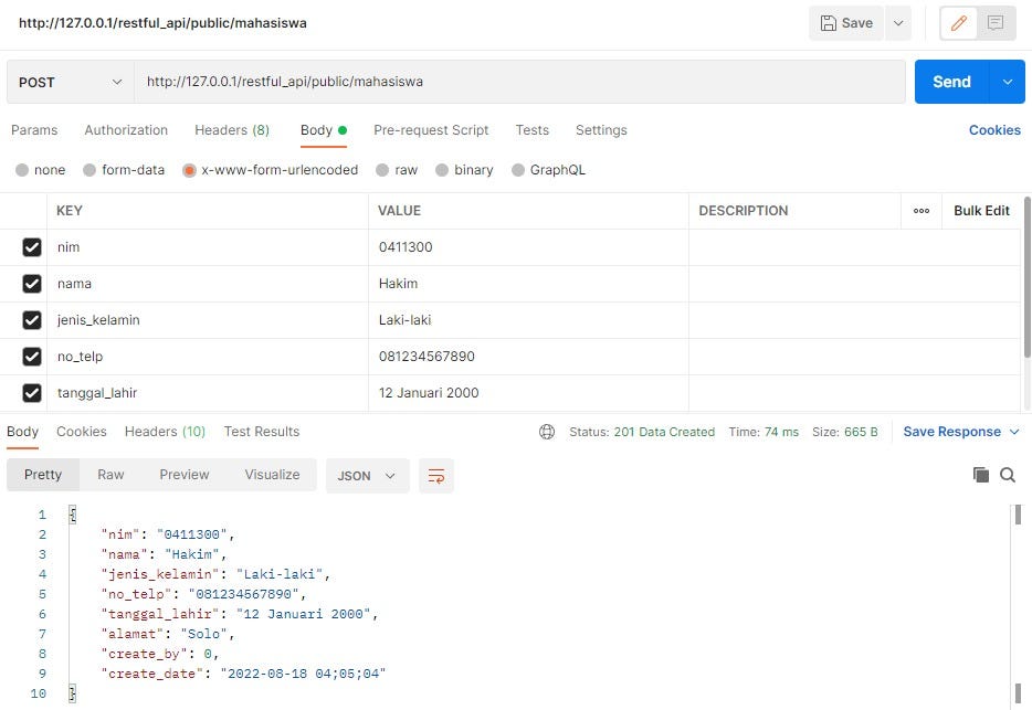 End-Point Update | Restful API (Part 4) | by Faishal | Medium