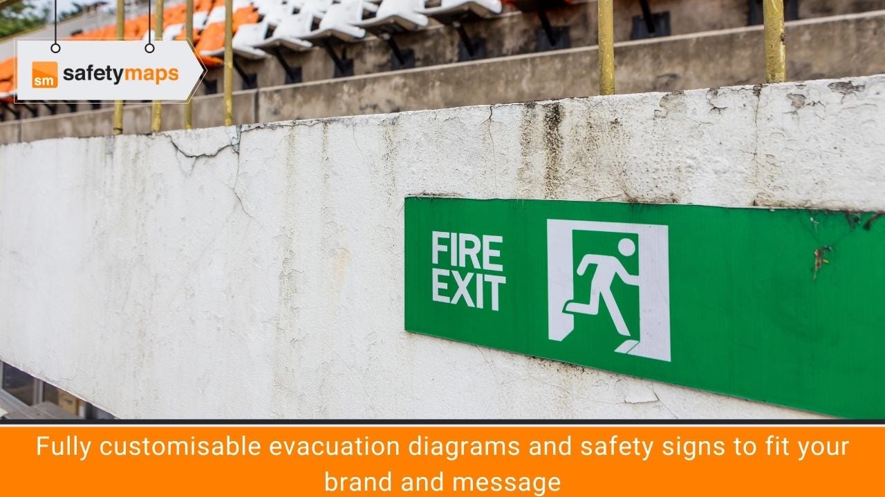 Evacuation Diagrams and Safety Signs for Schools - Safety Maps - Medium