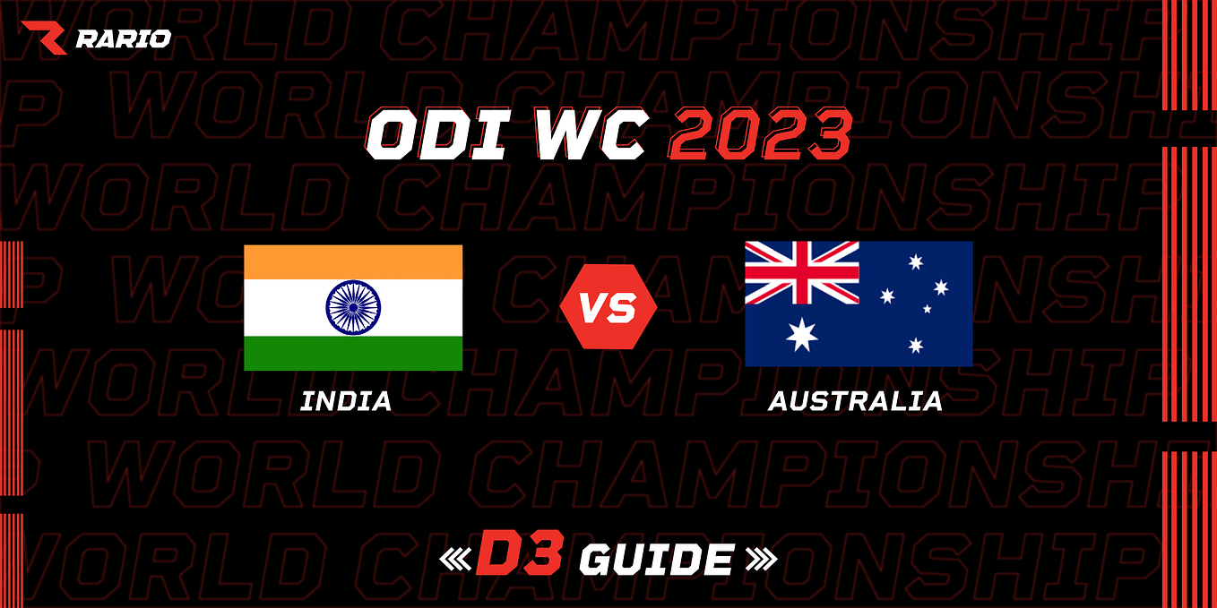ODI WC 2023: India vs England | D3 Guide | by Robin Sharma | Rario | Medium