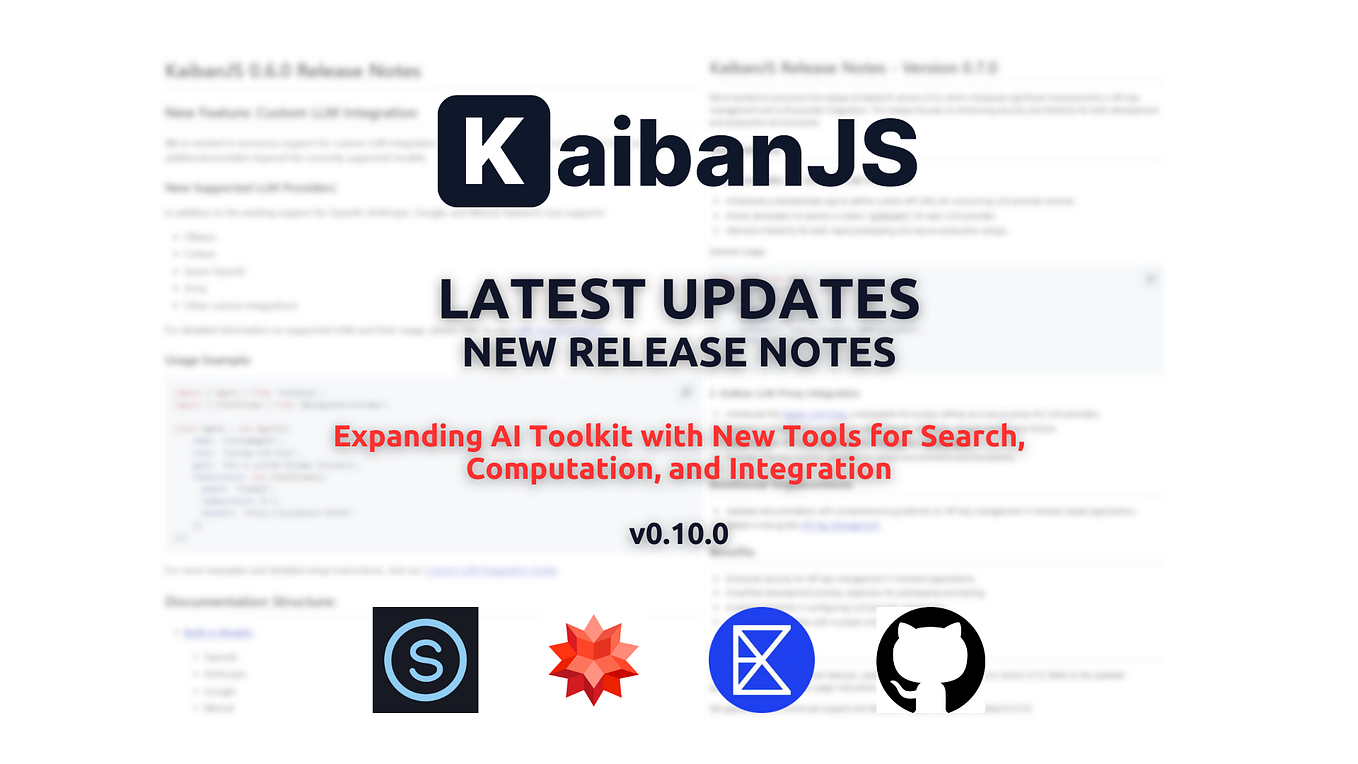 KaibanJS v0.10.0: Redefining AI Workflows with New Tools 🚀 | by Dariel Noel | Kaiban | Nov, 2024 ...