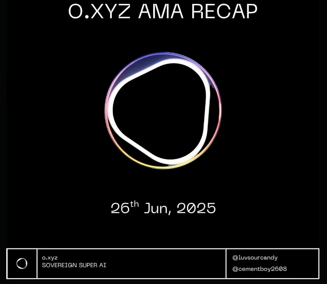 OXYZ AMA Recap: Pioneering Web3’s AI Future with Purpose and Precision ...