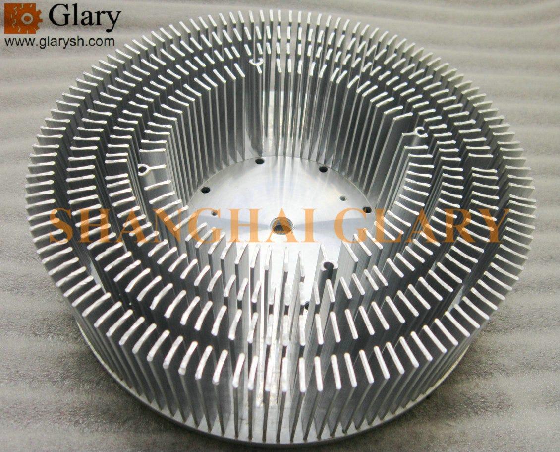 machined aluminum extruded heatsink for led lighting - Elaine Wu - Medium