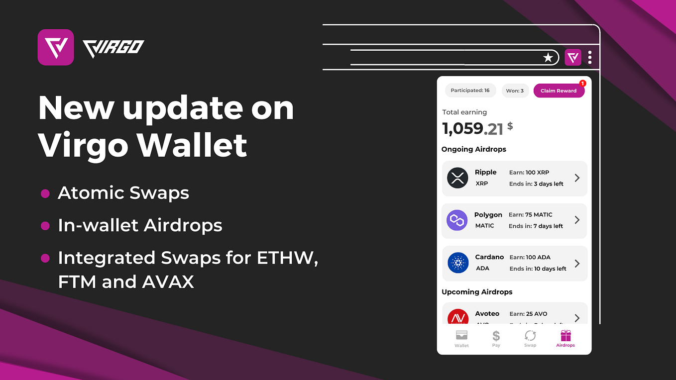 Virgo Wallet v0.8.1 is LIVE: Discover what’s new! | by Virgo | Medium