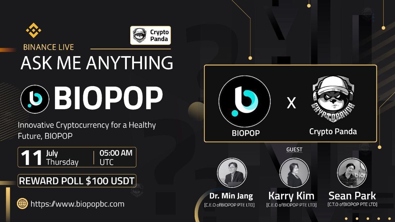 🚀 Exciting AMA with BIOPOP! 🚀. 🌟 Get ready for an exciting… | by BIOPOP ...
